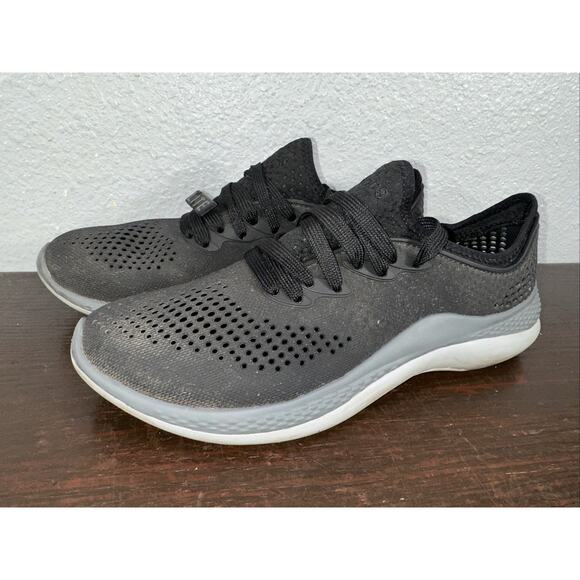 CROCS | Shoes | Crocs Literide 36 Pacer Sneakers Womens 9 Blackgray ...